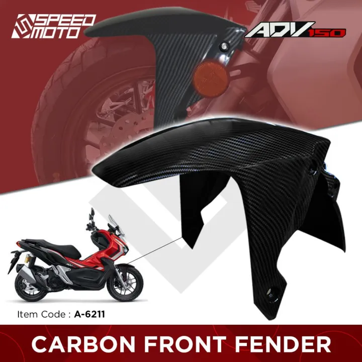 HOT SALE SPEEDMOTO HONDA ADV 150 FRONT FENDER CARBON | Lazada PH