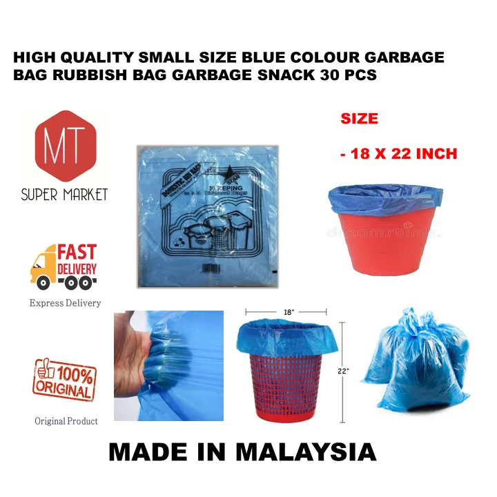 Plastic Borong Tapao High Quality 47cm x 54cm (30pcs) Plastic Bag Blue ...