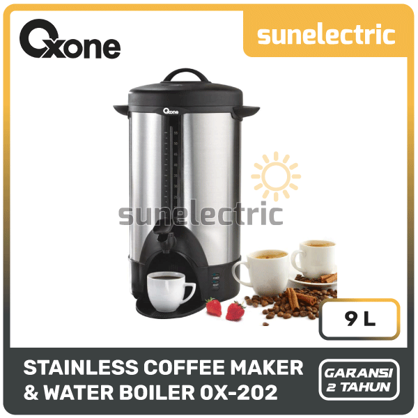Oxone OX-202 Coffee Maker & Water Boiler Alat Penyeduh / Pembuat Kopi / Teh Kapasitas 55 Cups ...