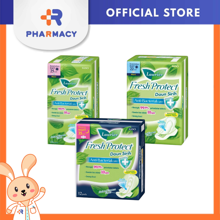 R Pharmacy | LAURIER FRESH PROTECT DAUN SIRIH 22/25/35 CM | Lazada