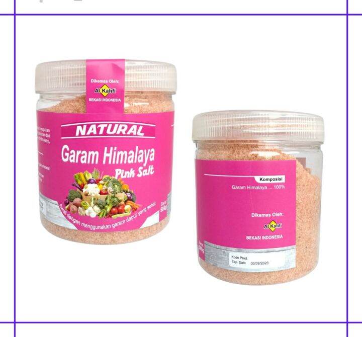 Garam Himalaya Pink Salt 500g/Garam Dapur Sehat Al Kahfi | Lazada Indonesia