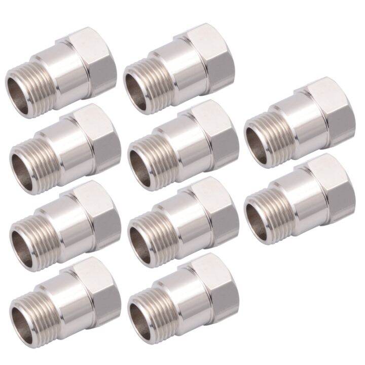 10X O2 Oxygen Sensor Test Pipe Extension Extender Adapter Spacer M18 x ...