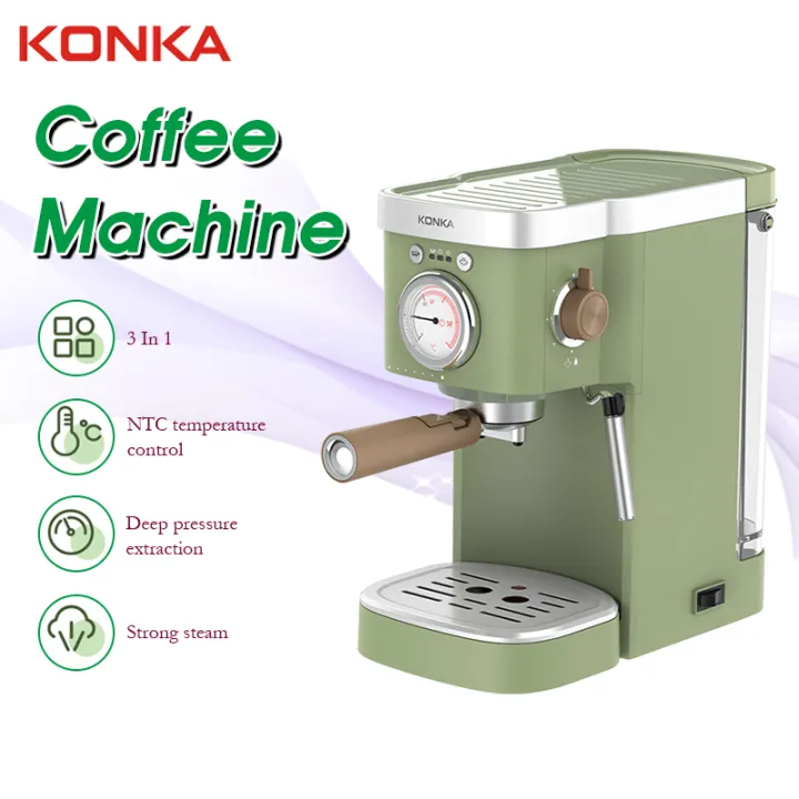 KONKA Italian Semi-automatic Capsule Coffee Machine Household Retro ...