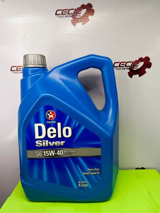 Caltex Delo Silver MG SAE 15w40 Multigrade API CF-4 Heavy Duty Diesel ...