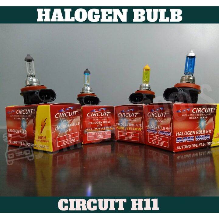 Halogen Bulb Circuit H11 12v 55w /100w ; 24v 70w | Lazada PH