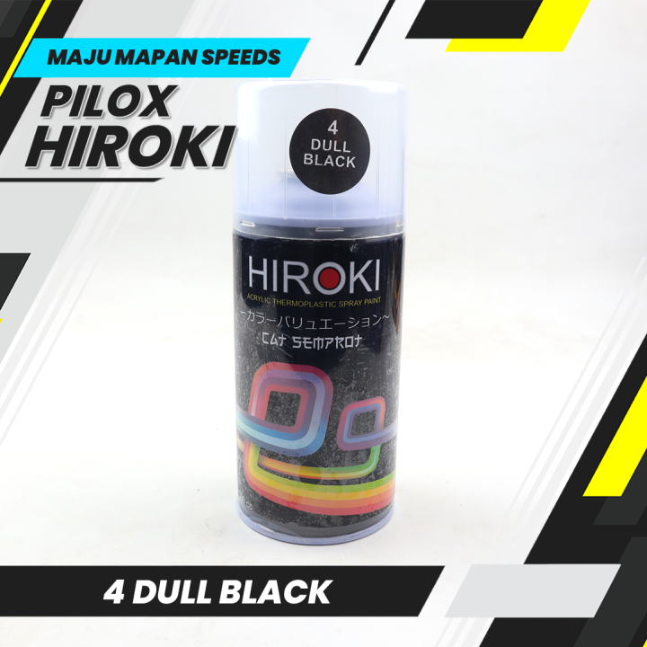 Cat Semprot Pilox Pilok Hiroki Dull Black 4 | Lazada Indonesia
