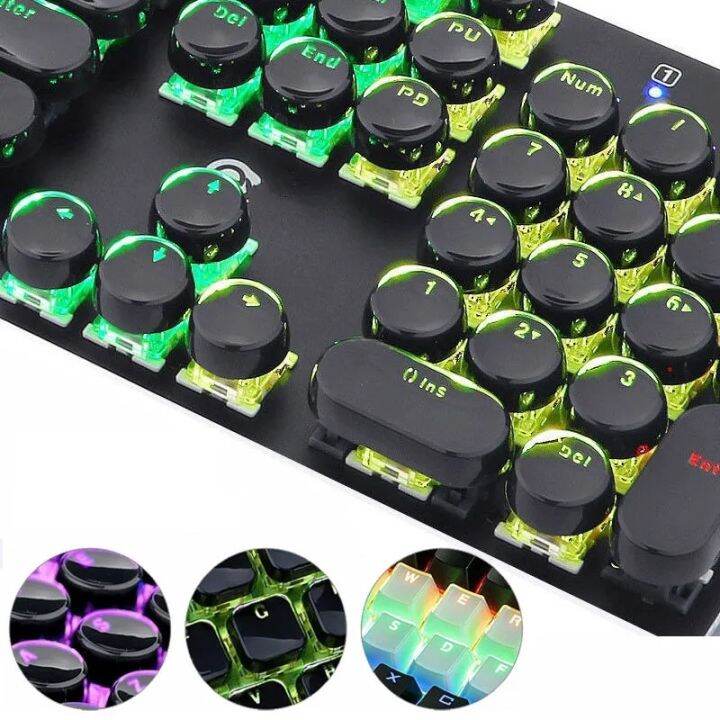 「Miss qi's keycap」 Translucent Keycaps 104 Keys Layout Low Profile ...