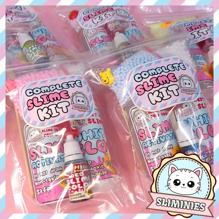 COMPLETE SLIME KIT AVAILABLE IN 6 COLORS BY SLIMINIES | Lazada PH