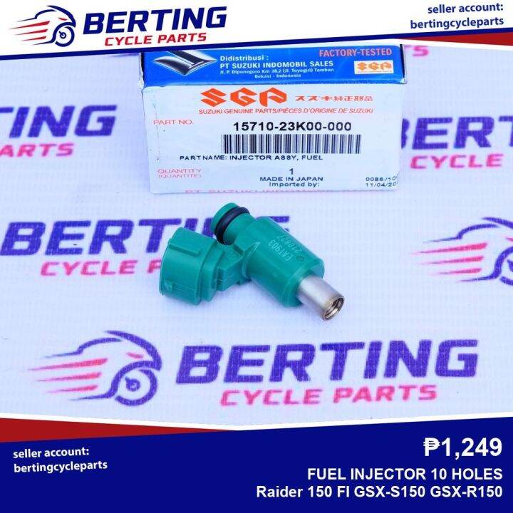 SGP FUEL INJECTOR 10 HOLES Suzuki Raider 150 FI GSX-S150 GSX-R150 ...