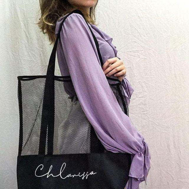 Customized Mesh/Shopping Bag with embroidered name up to 8 characters ...