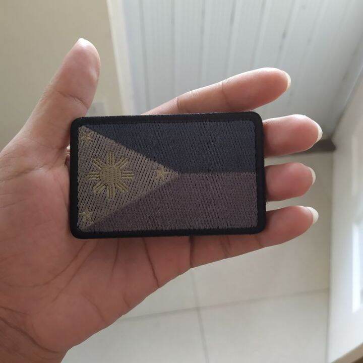 Philippine Flag Velcrro Tactical Patch badge logo brand embroidery ...