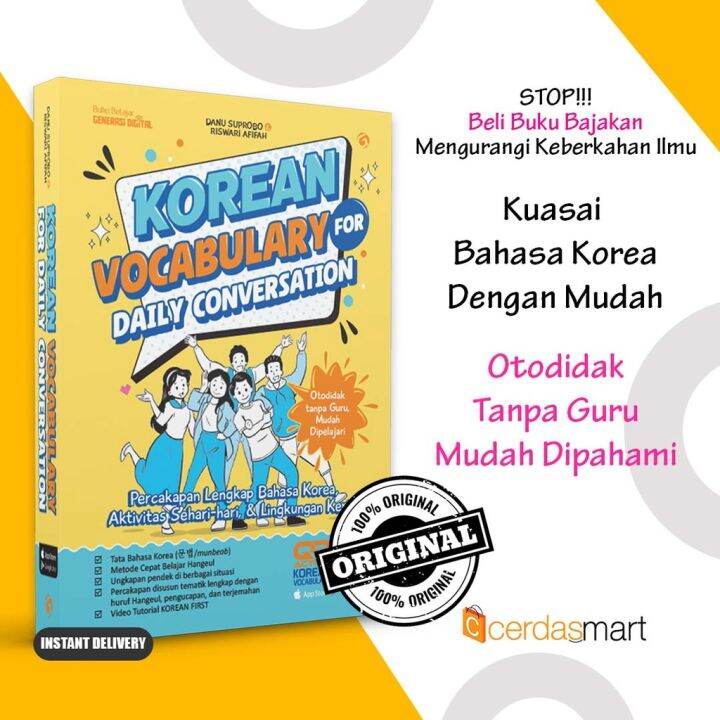 Buku Belajar Bahasa Korea - Korean Vocabulary For Daily Conversation | Lazada Indonesia