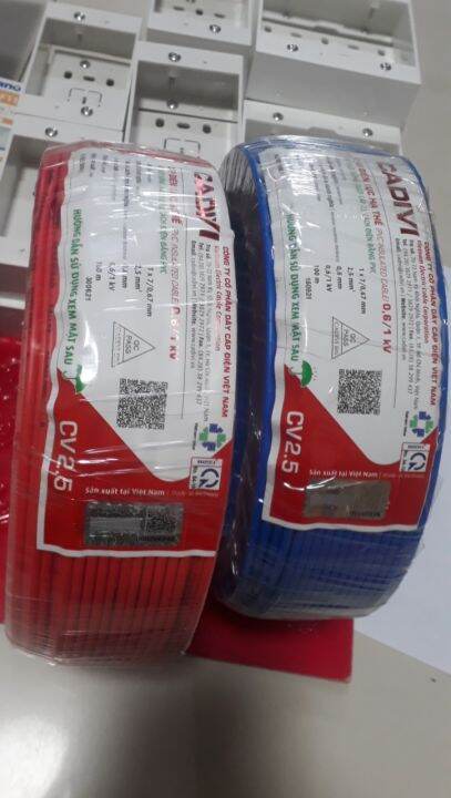 Dây Điện Cadi vi Cv 2.5 mm Giá 1 Cuộn /100 Mét | Lazada.vn
