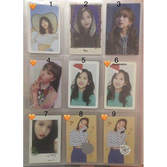 TWICE Mina Official Photocards 1 | Lazada PH