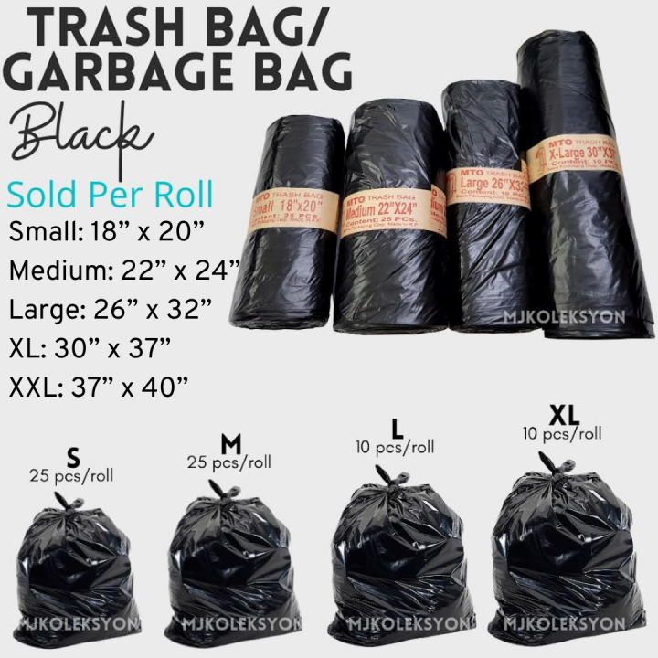 Trash Bag Garbage Bag Roll Easy Tear | Lazada PH