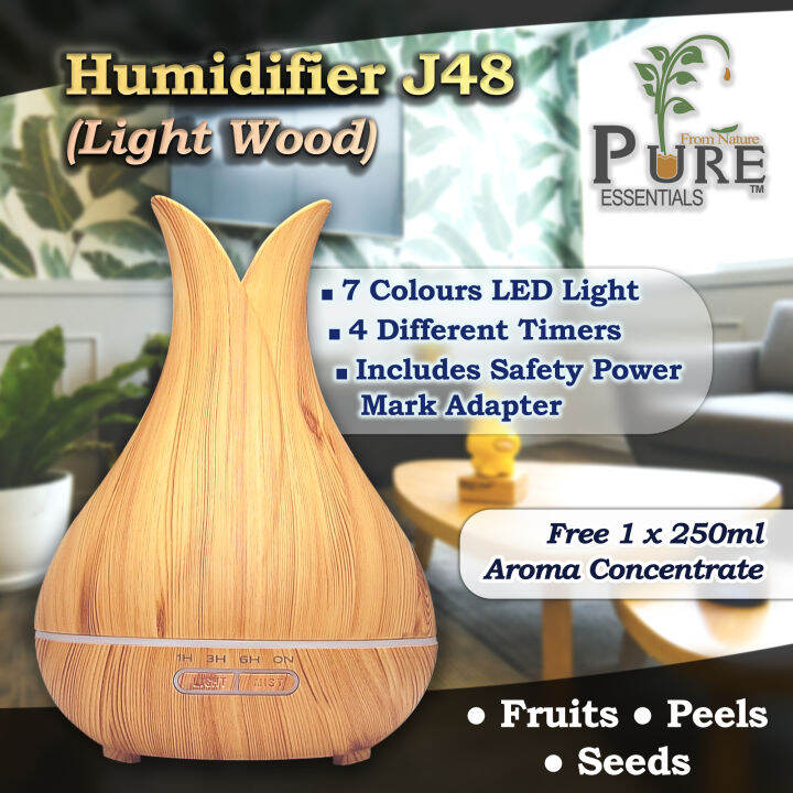 【Pure Essentials】Humidifier J48 - Light Wood (Home/ Office) FRUITS ...
