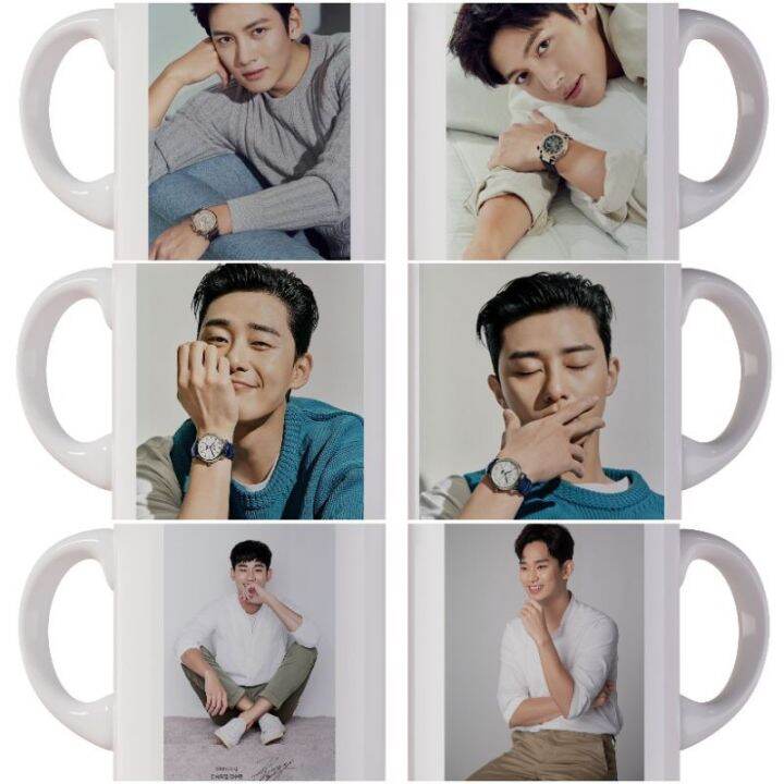 Korean Actor mug - kpop mug -ji chang wook - park seo joon - kim soo ...