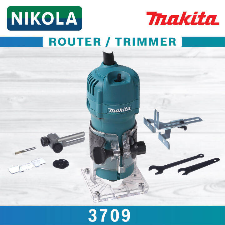 3709 Makita Mesin Profil Router Trimmer Kayu 6mm | Lazada Indonesia
