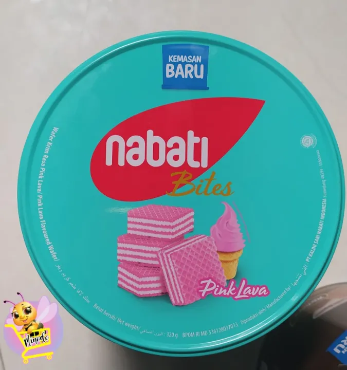 NABATI BITES WAFER RASA PINK LAVA KEMASAN KALENG | Lazada Indonesia