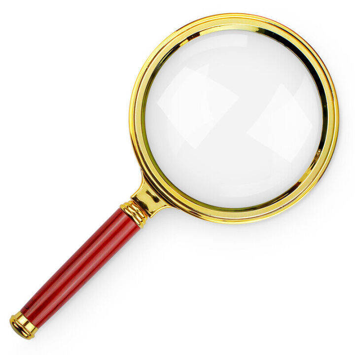 PaulOne Handheld Magnifying Glass 10 Optical Glass Elderly Reading HD ...
