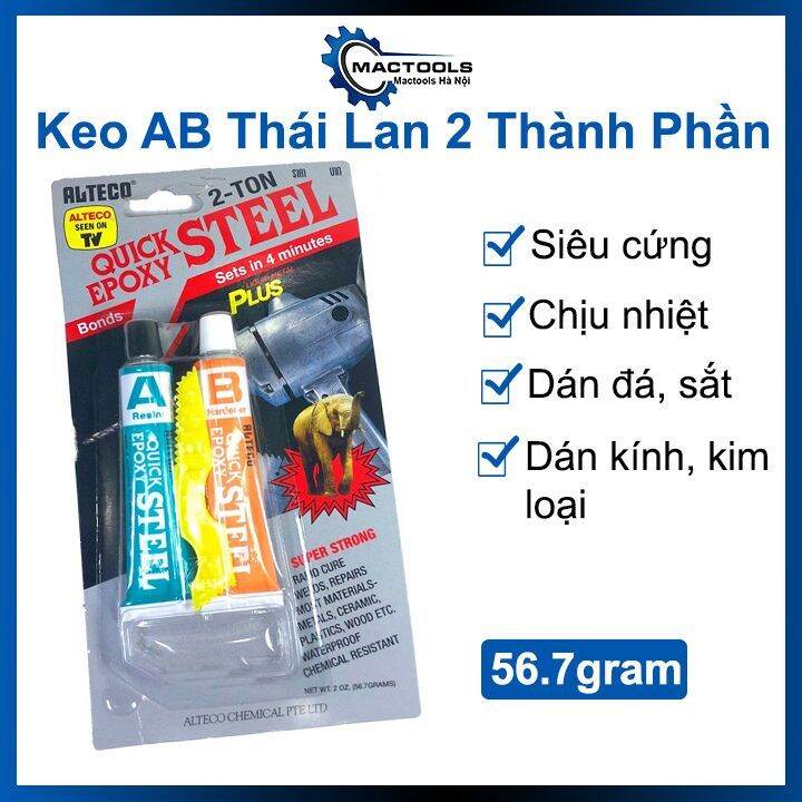 Keo AB Thái Lan lớn Epoxy Alteco 2 thành phần siêu cứng chịu nhiệt ...