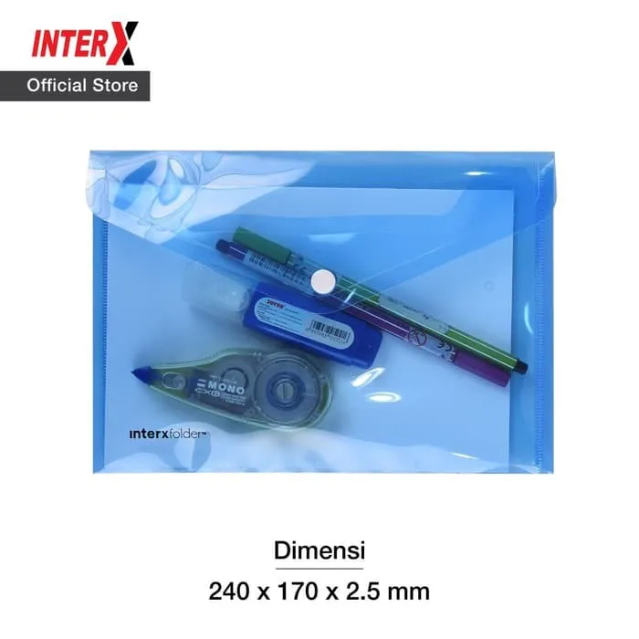 Map plastik kancing punggung A5 Inter X | Lazada Indonesia
