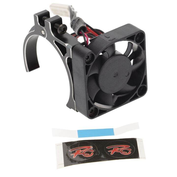 RC Car Motor Cooling Fan with Thermal Sensor CNC Metal Clamp Heatsink ...