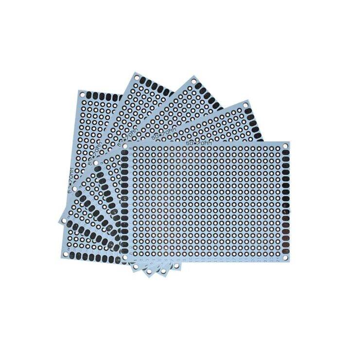 5PCS Double Sided PCB White 2X8 3X7 4x6 5x7 7x9cm Prototype Pcb Board ...