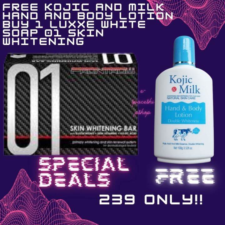 Free Kojic and Milk hand and body lotion BUY 1 Luxxe White Soap 01 Skin ...