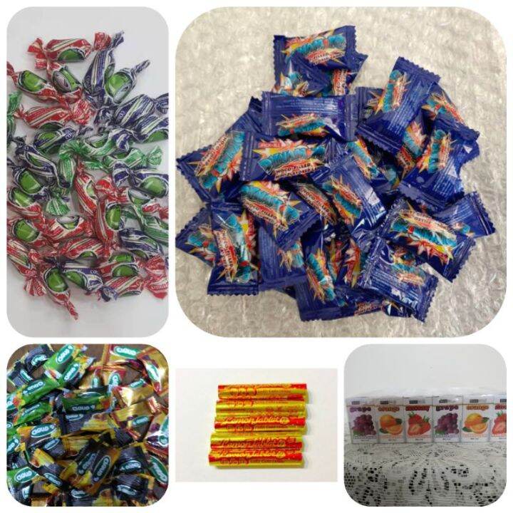 Gula Kelapa Comilk/Dynamite/Cloud9 mixed 15pcs/ lemon tablet/bubble gum ...