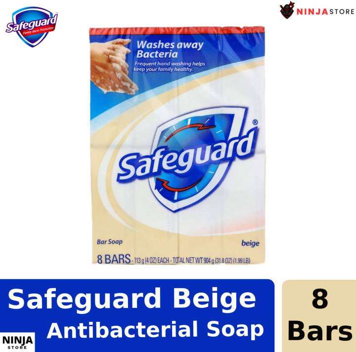 Safeguard Antibacterial Beige Bath Soap Bar, 4oz x 8 bars | Lazada PH