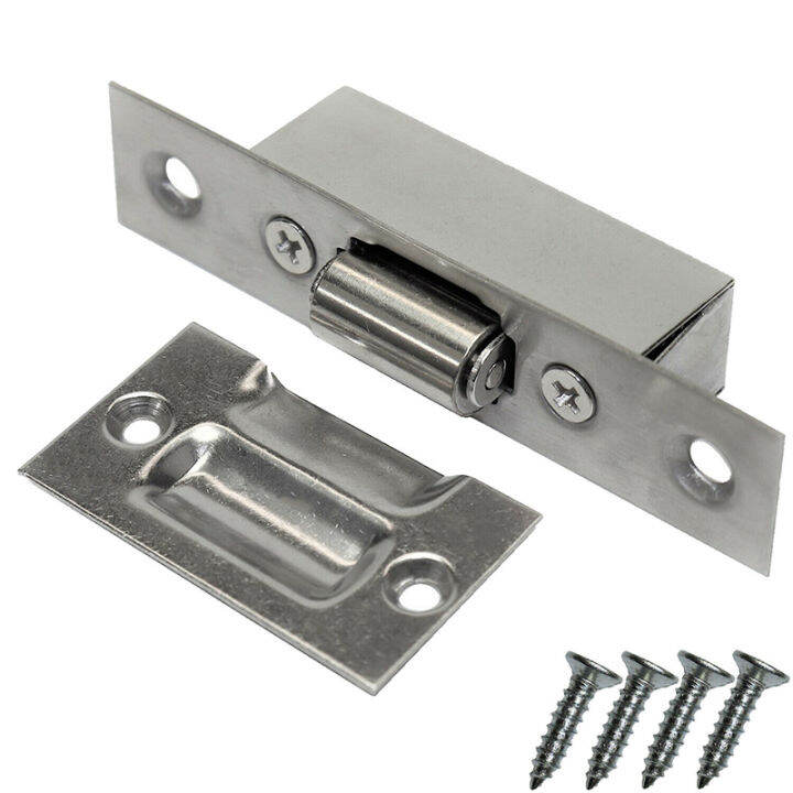 Adjustable Roller Catch Satin Mortice Door Spring Ball Latch Stainless ...