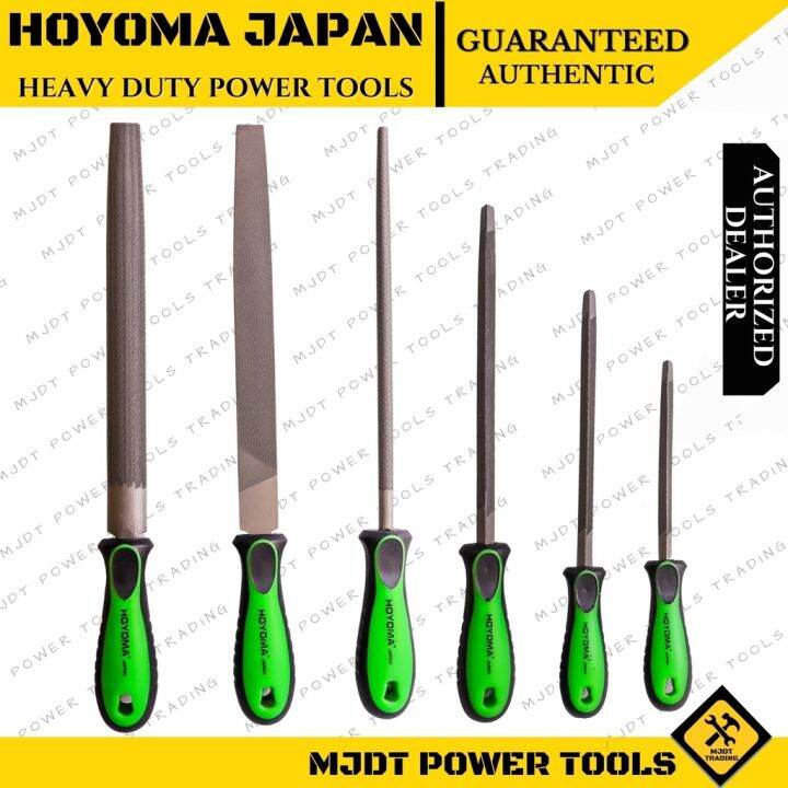 Hoyoma Japan Metal File: Wood File Half-Round/Round Files with Steel Brush for Woodwork Metal ...