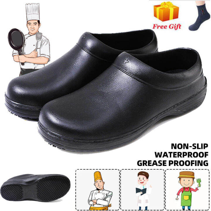 Dalam stok 2021 kasut Chef kalis air berkualiti tinggi bukan slip kalis ...
