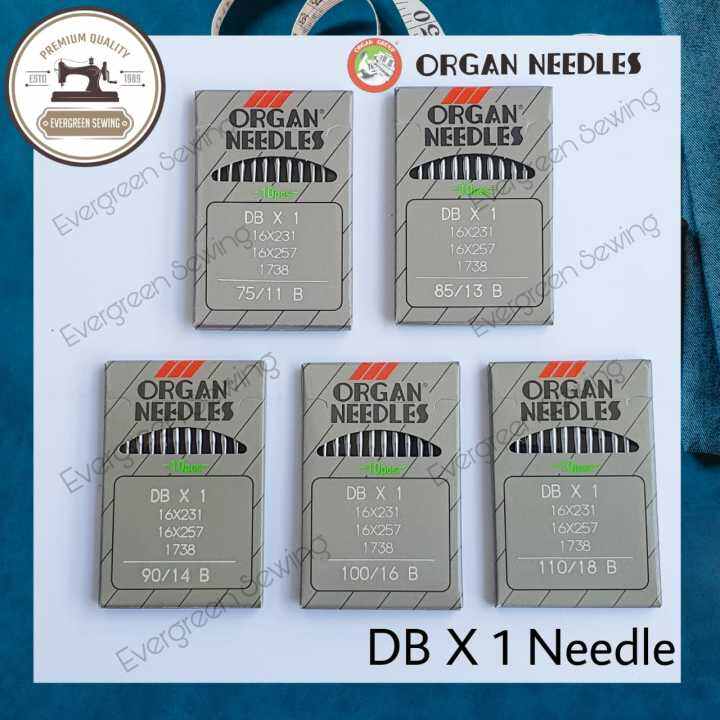 DB X 1 Needle(Ori Organ Brand)/Jarum Mesin Jahit Industri | Lazada