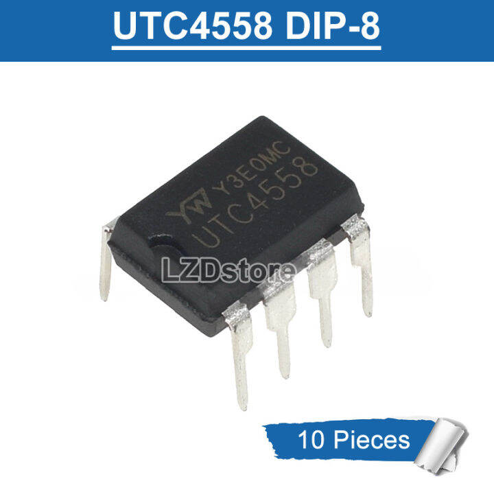 10pcs UTC4558 DIP-8 UTC 4558 DIP8 DIP Dual Operational Amplifier Chip IC new original | Lazada PH