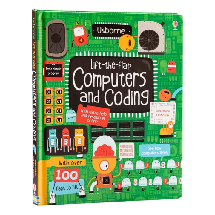 Usborne Lift-the-Flap Computers and Coding Children's Popular Science Picture Book Cardboard ...
