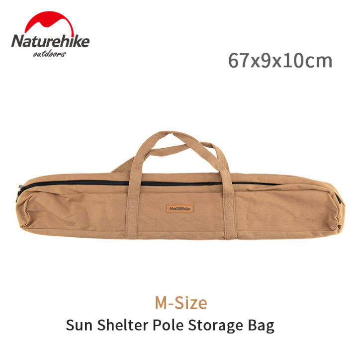 Naturehike Ultralight Camping Tent Tarp Pole Storage Bag Durable Canvas ...