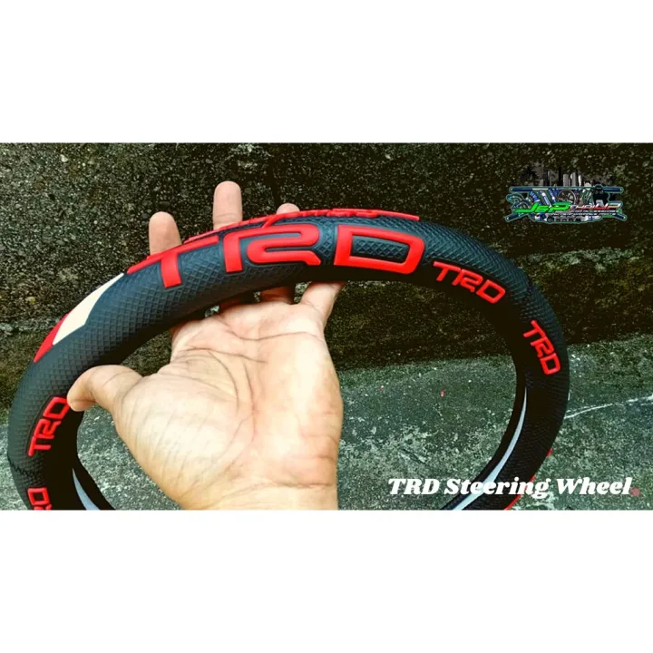 Toyota TRD Steering Wheel Silicon Rubber Cover Universal Fit 14 to 15 ...