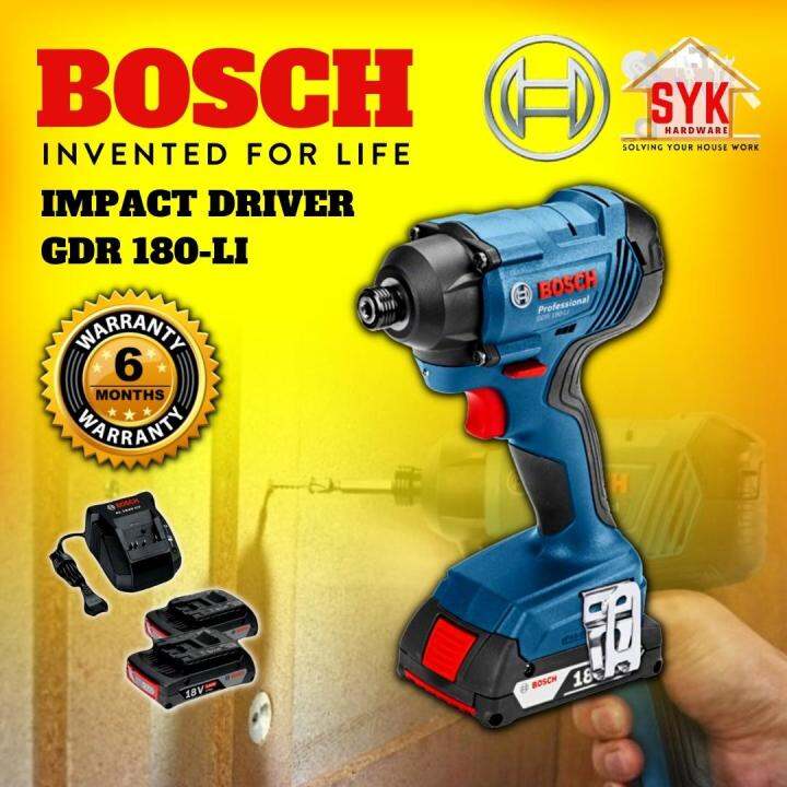 Syk Bosch Gdr 180 Li Cordless Impact Drill Driver Drill Battery