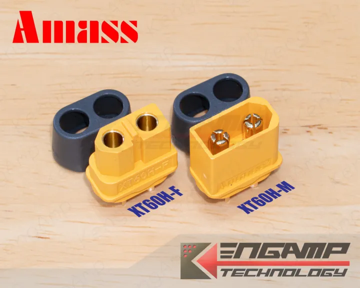 (1คู่) [PJ] AMASS XT60H (F+M) T-Plug Connector 30A(60A MAX) 500V | Lazada.co.th