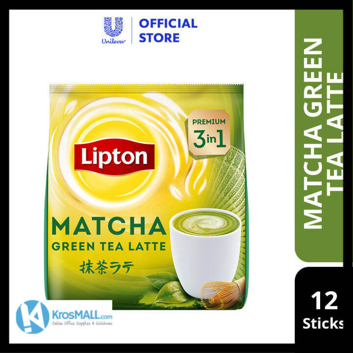Lipton Milk Tea 3 in 1 Matcha Green Tea 12 sticks | Lazada