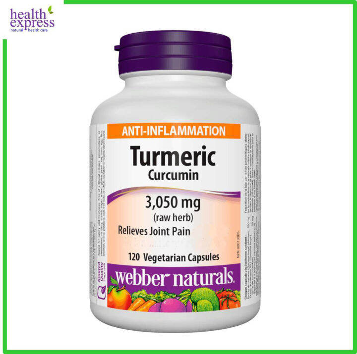 Webber Naturals - Turmeric Curcumin (3050 mg) 120 capsules | Lazada PH