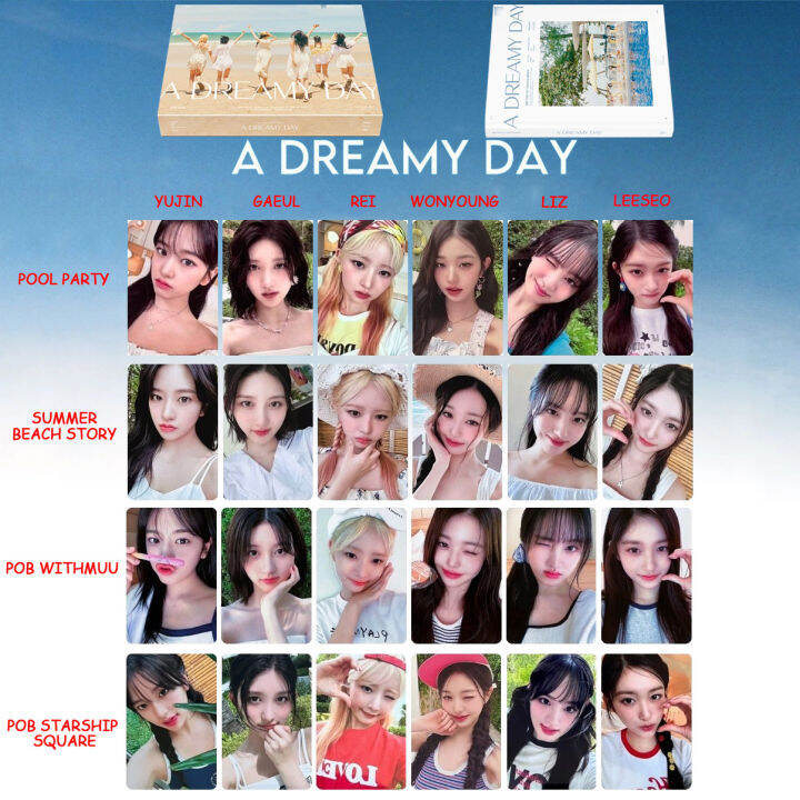 IVE A DREAMY DAY Wonyoung Solo PhotoCards Yujin Gaeul Liz Lesseo Photo ...