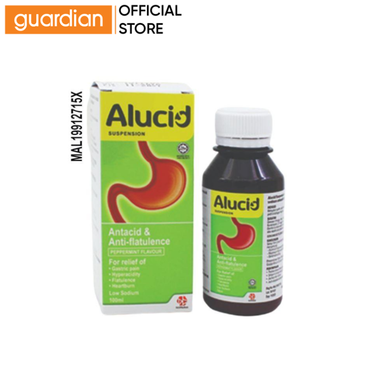 Alucid Suspension Antacid and Anti-flatulent 100ml | Lazada