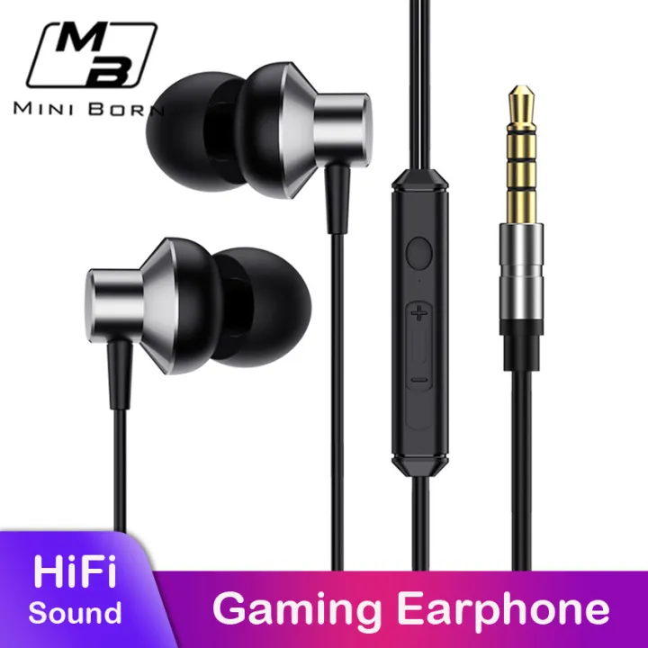 Mini Born Wired Earphones 3.5MM GAMING Headset EarBuds, in-Ear Earphone ...