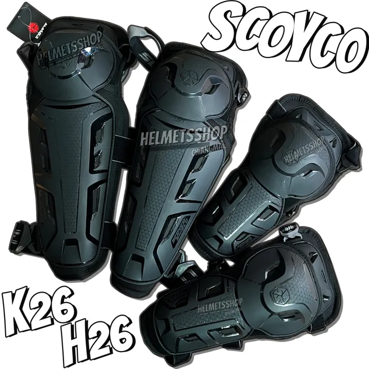 SCOYCO K26 H26 [ 1590 ] สนับศอกเข่า | Lazada.co.th