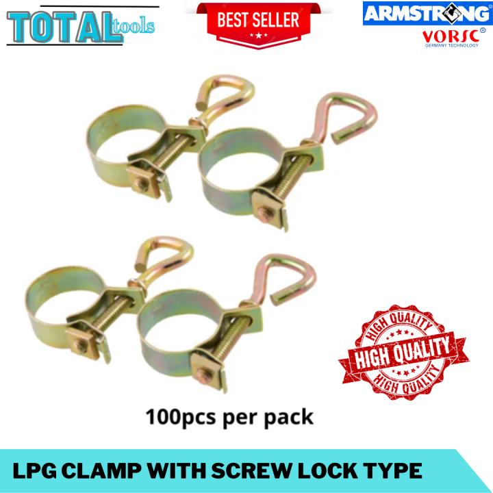 LPG Clamp with Screw Lock Type 1 pack 100pcs Total Tools Hardware ...