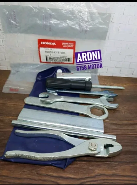 ARDNI 5758 MOTOR Toolkit Tool Set kunci busi obeng plus minus Tang ...