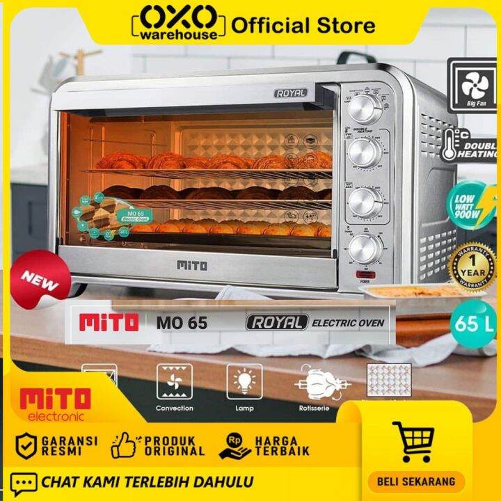 MITO Oven MO-65 Royal Electric 65 Liter Open Listrik Low Watt Garansi ...